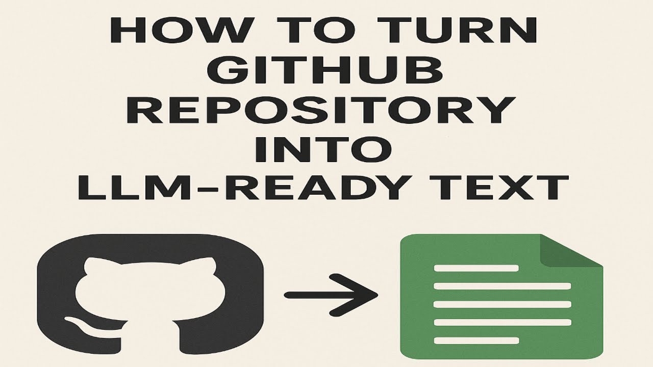 Turn GitHub Repo into LLM-Ready Text 🤠 in 30 Seconds