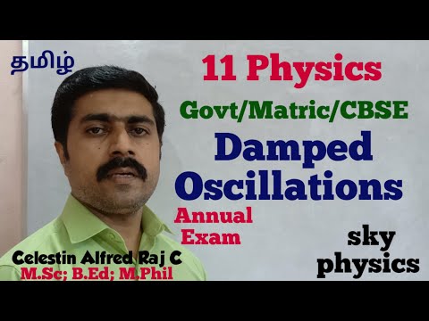 Damped Oscillations|types of oscillations|Unit 10|11 Physics|sky physics