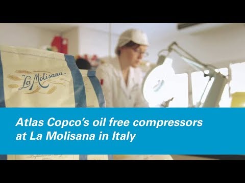 Atlas Copco’s oil free compressors at La Molisana in Italy
