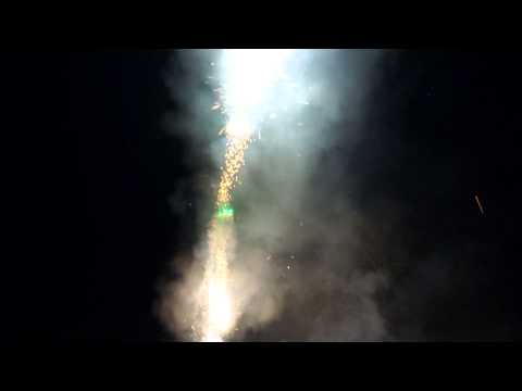 Phantom fireworks display - 10 Shooter fireworks shot from DJI phantom