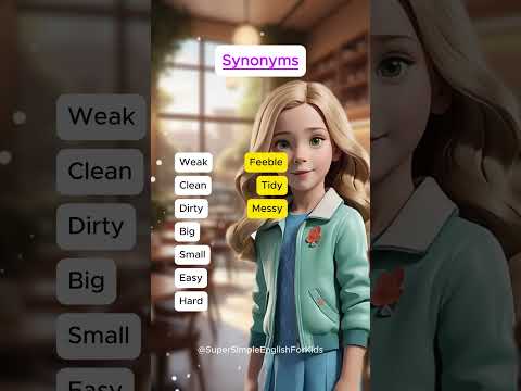 Synonyms Ep 5 #learnenglish #englishspeaking #kidslearning