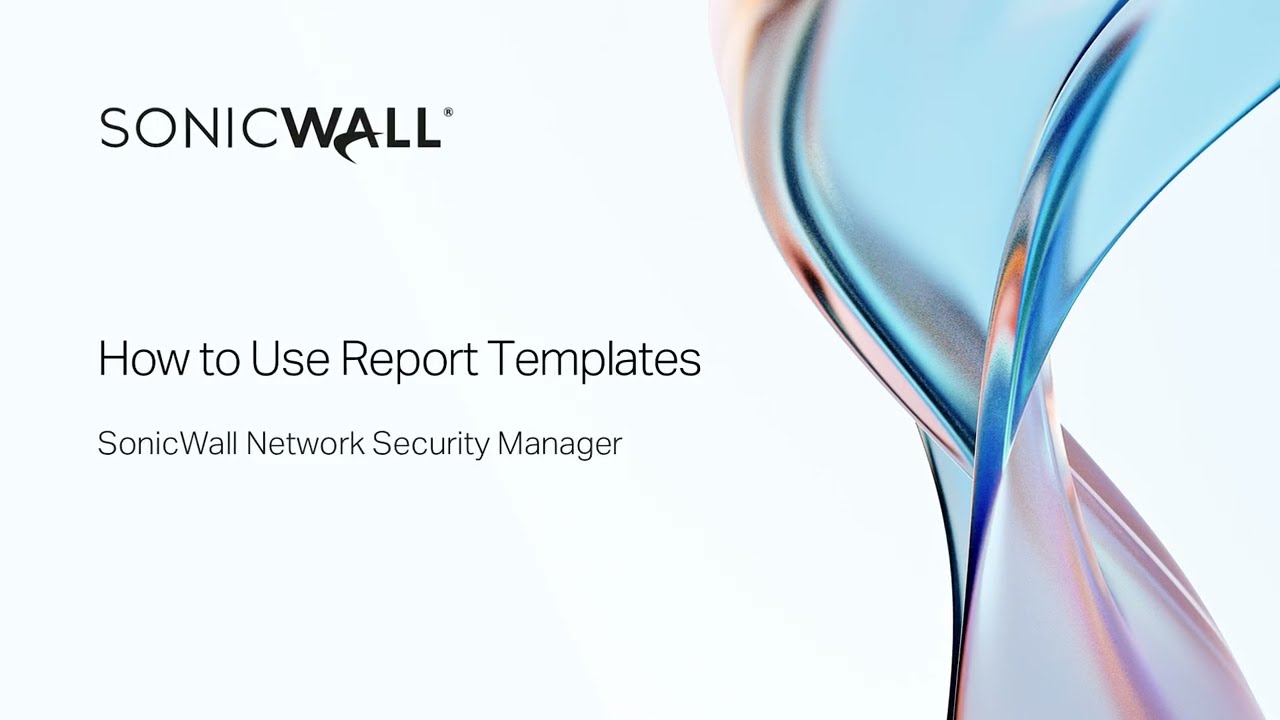 How to Use Network Security Manager Report Templates