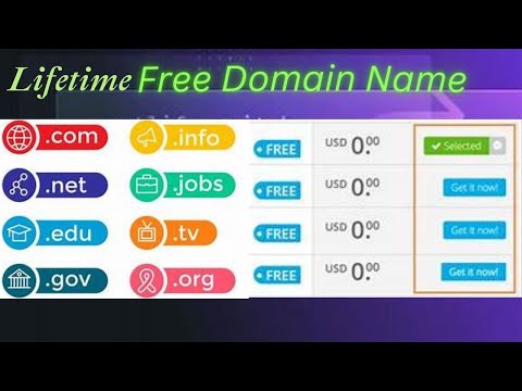 How to get free domain name for a lifetime