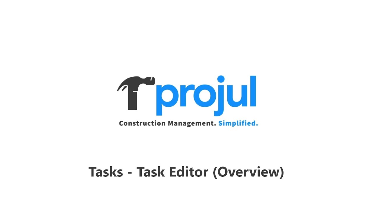 Tasks - Task Editor (Overview)