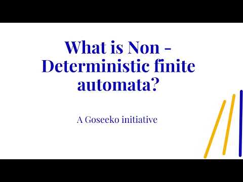What is Non - Deterministic finite automata?