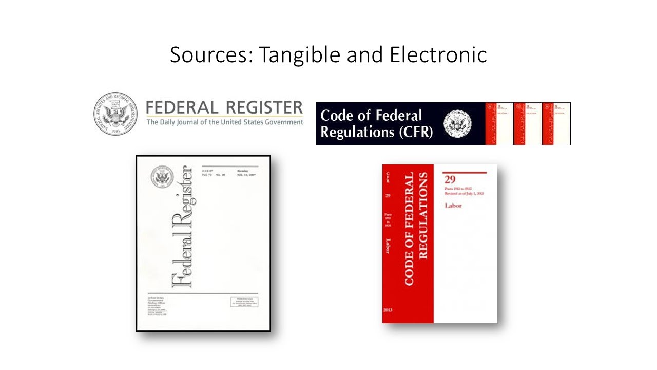 Regulate this!  Federal Regulations