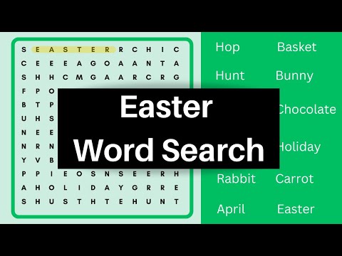 Easter Word Search | Easter Game For Kids | Word Search Easter | Word Search For Kids |Easy Learning