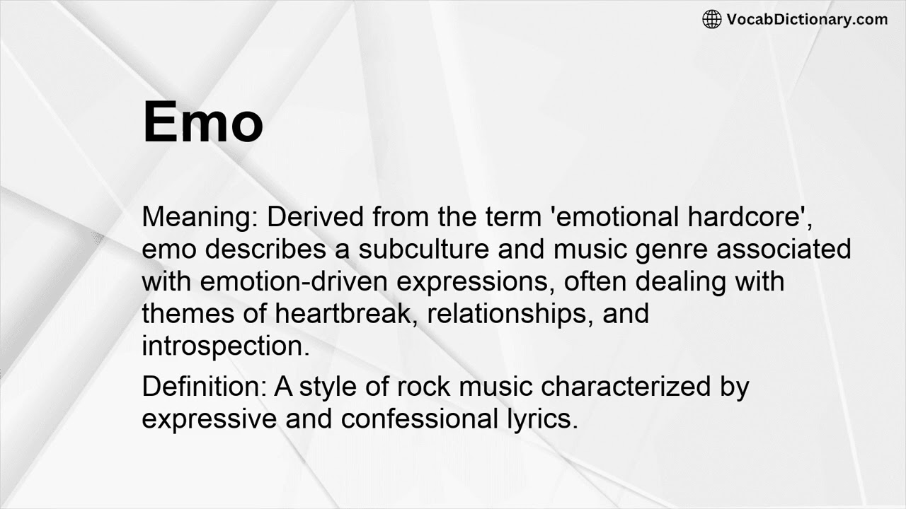 Emo Meaning