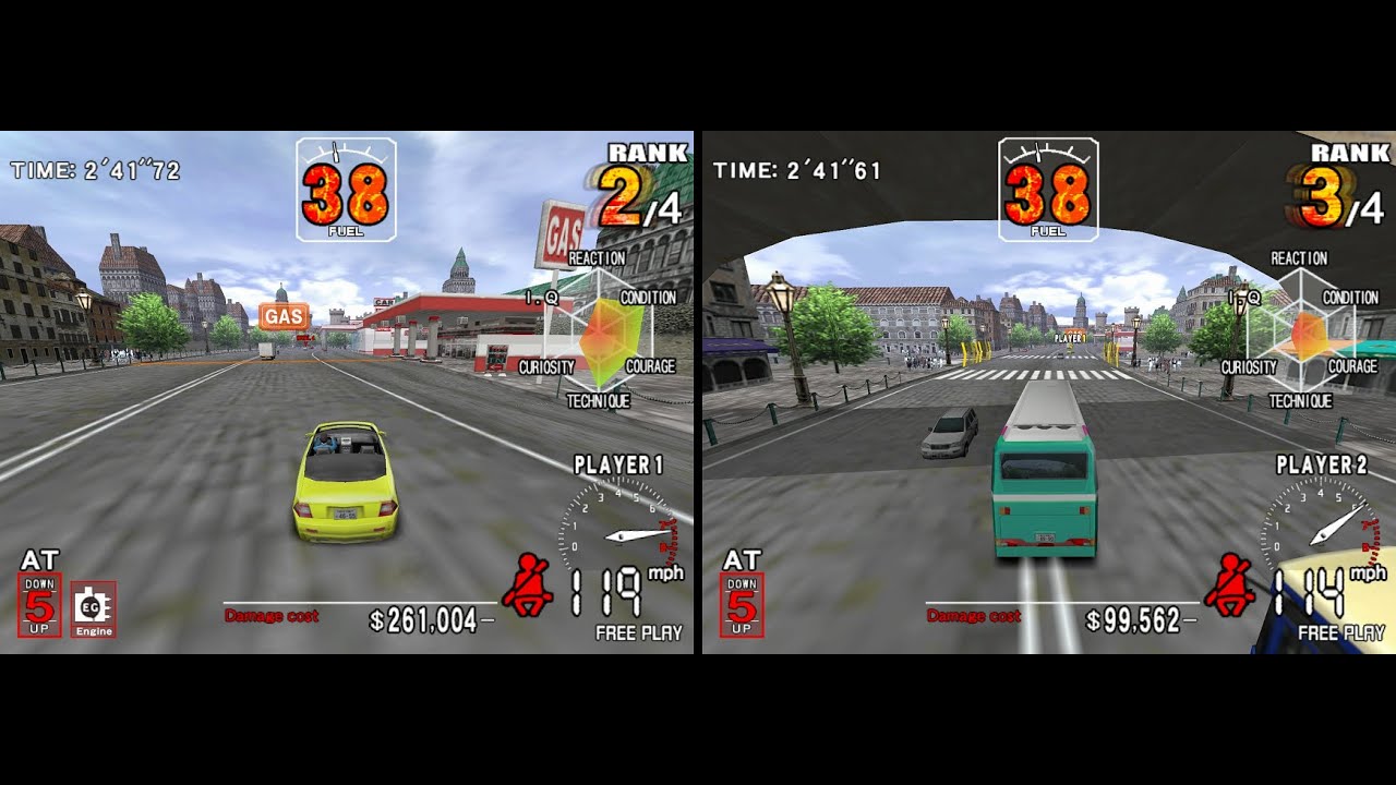 Thrill Drive 3 arcade 2 player VS races