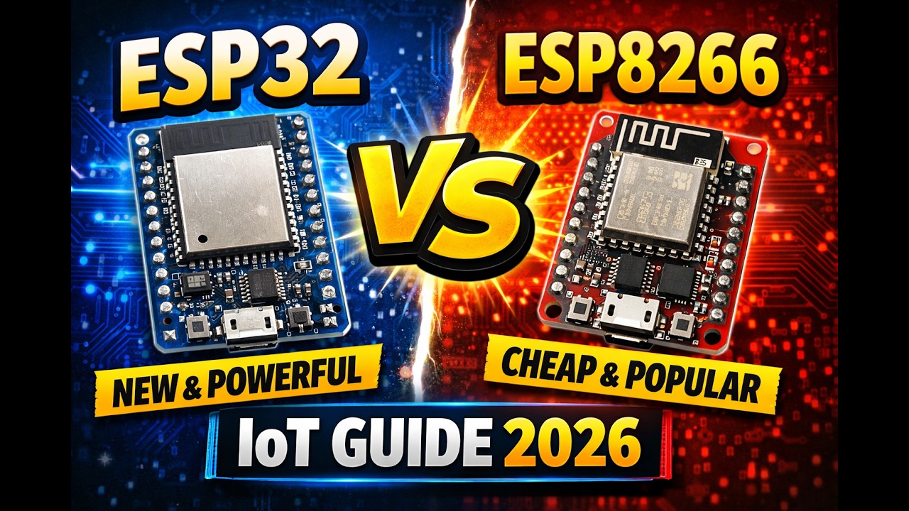 ESP8266 vs ESP32 Explained | Full IoT Microcontroller Guide for Beginners