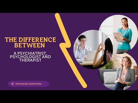 What is the difference between a psychiatrist, psychologist and therapist?