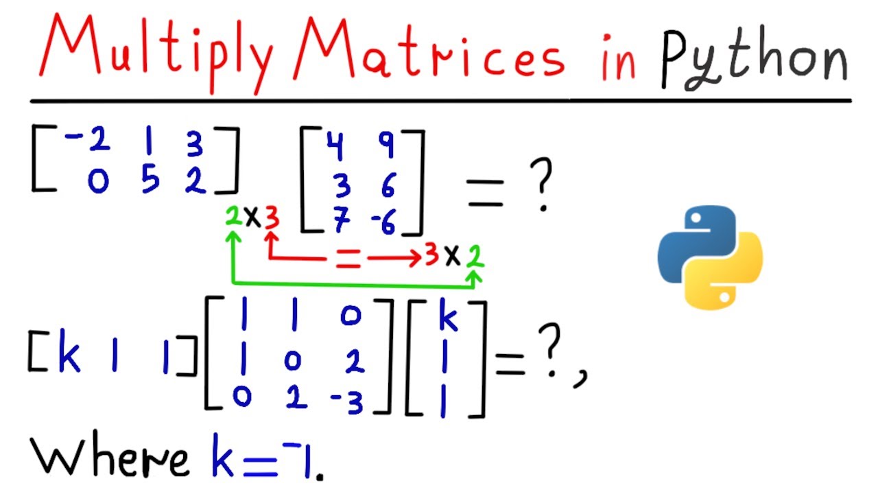 How to multiply matrices in Python (Spyder IDE)