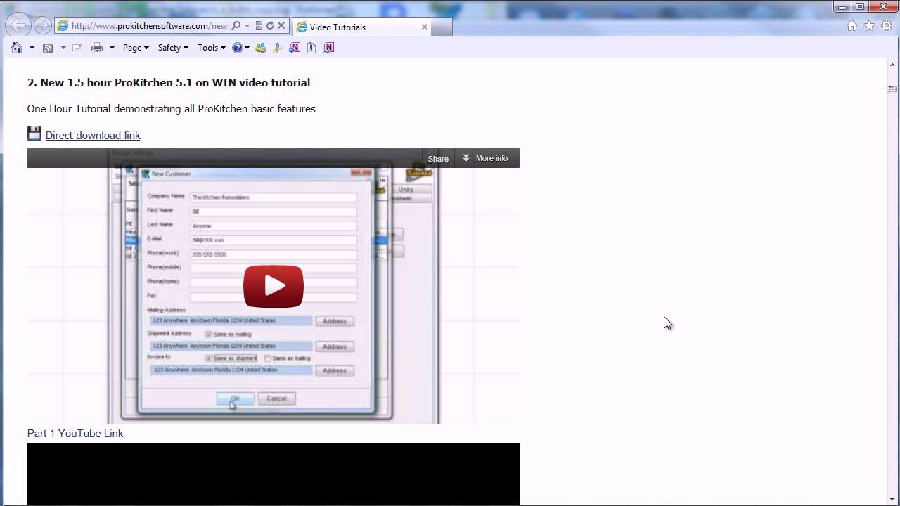 How to Access Video Tutorials in ProKitchen Software
