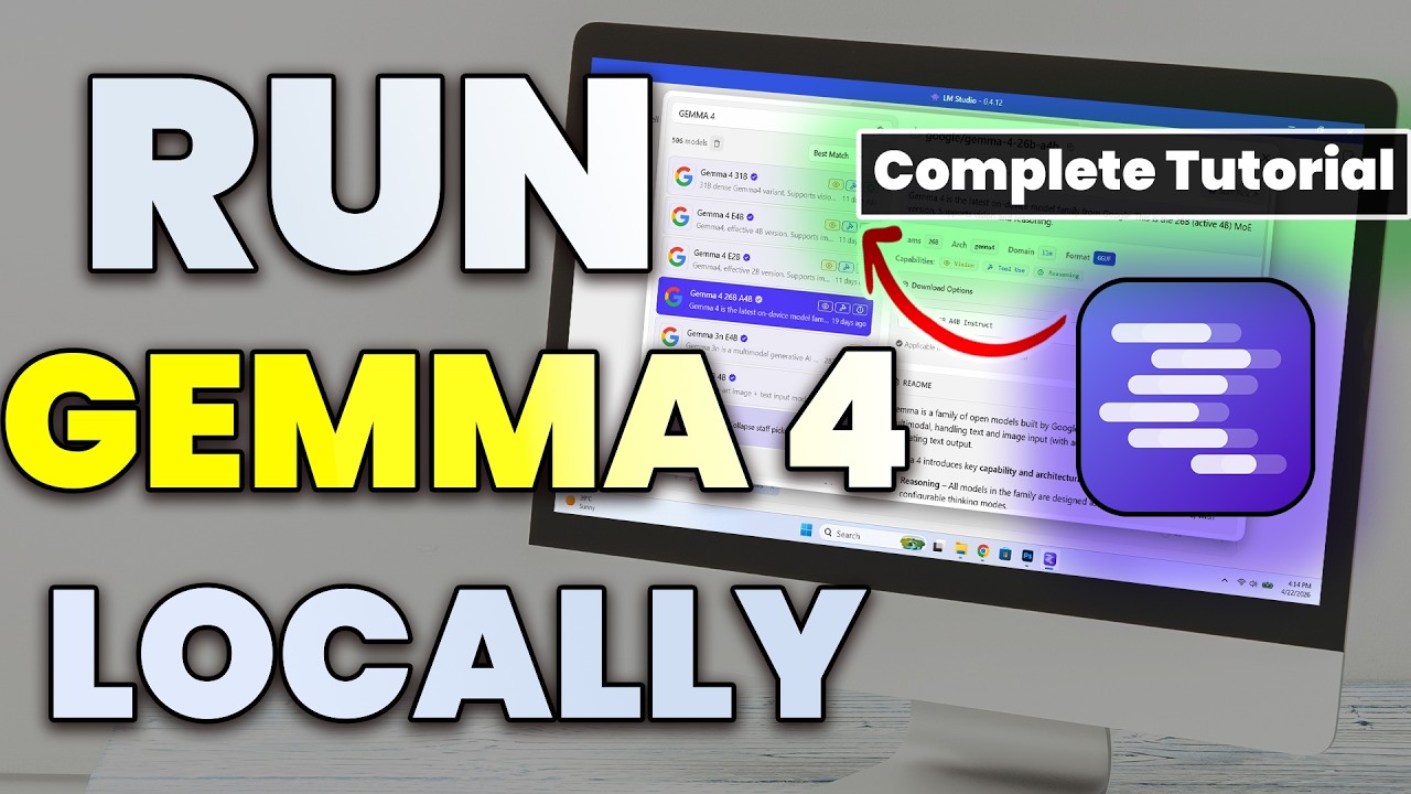 GEMMA 4 Tutorial: Install & Run Locally for FREE (Easy Guide)