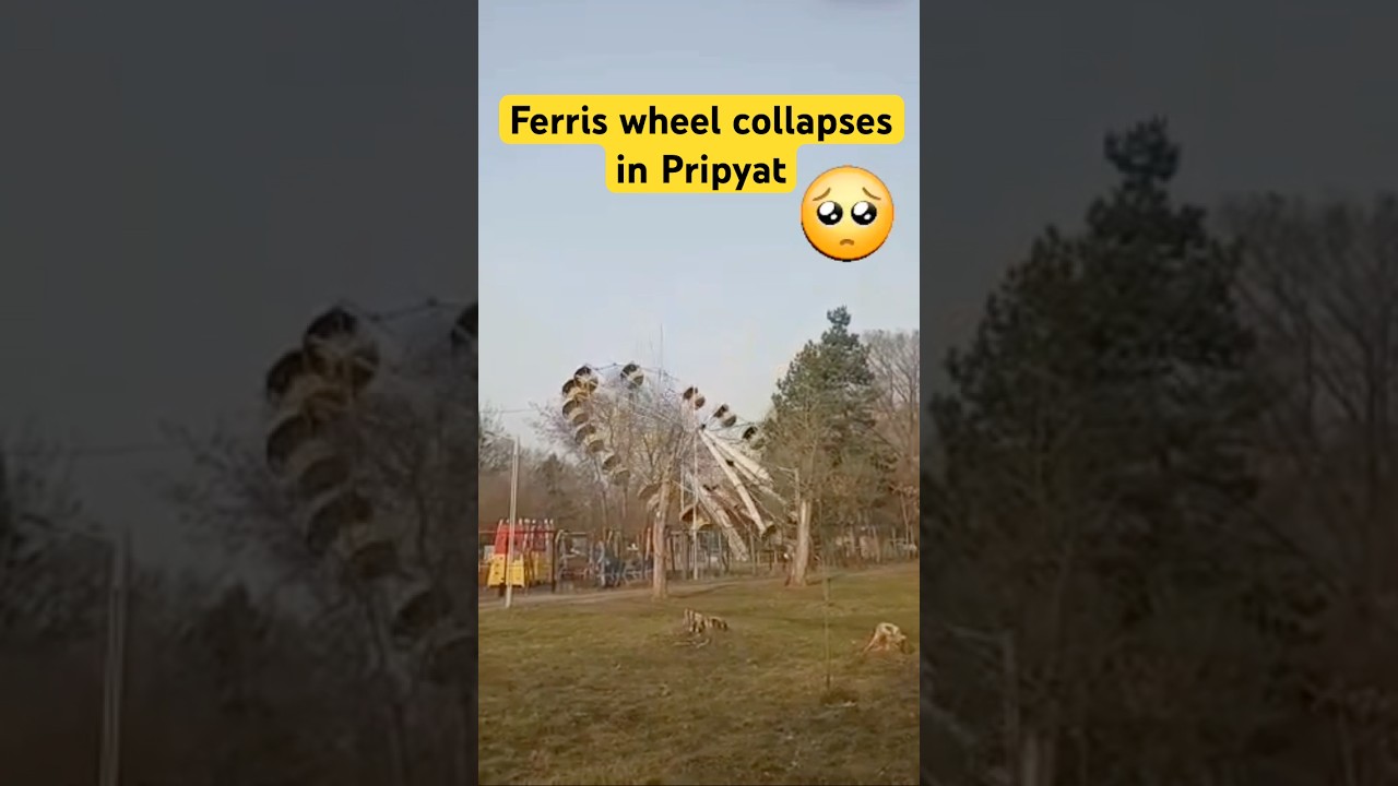 Ferris wheel collapses in Pripyat