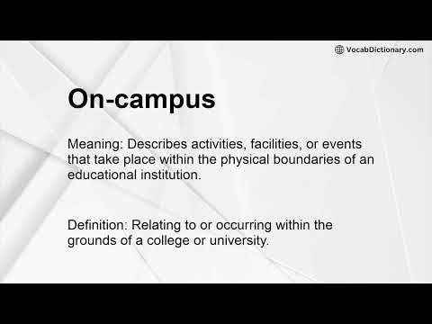 On-campus Meaning