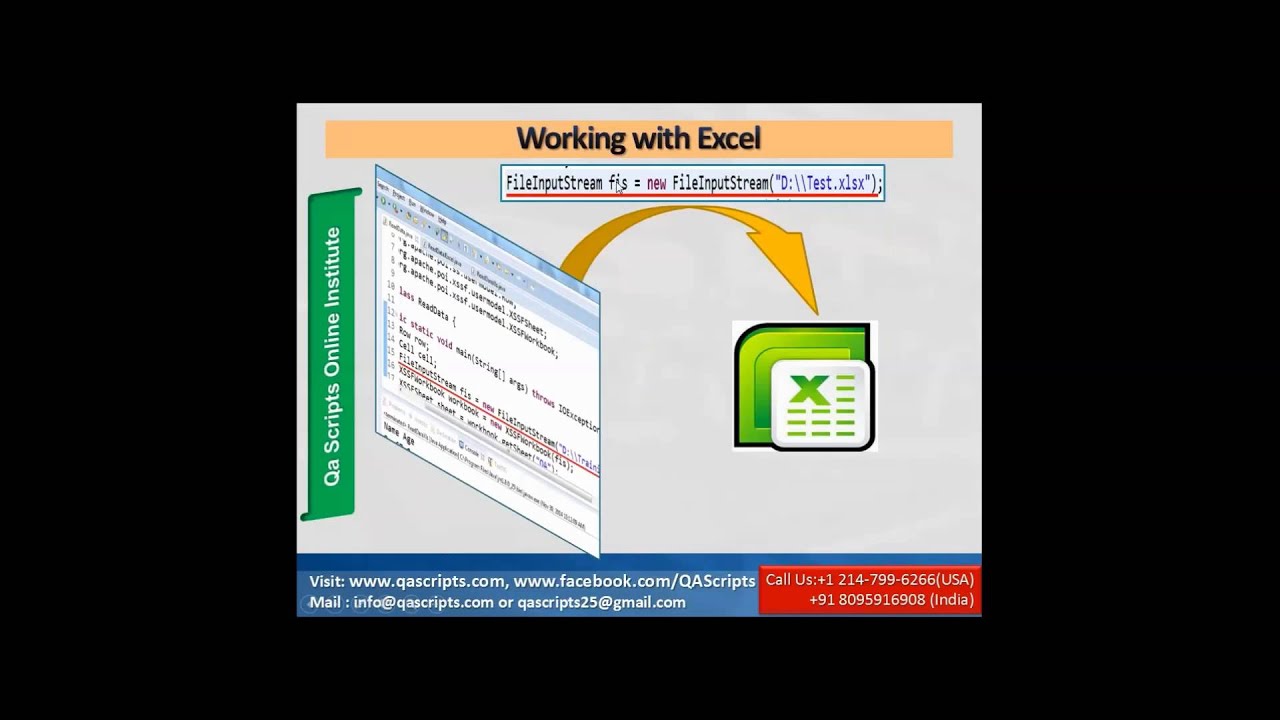 Working with Excel-2: Read Data From Excel using Java