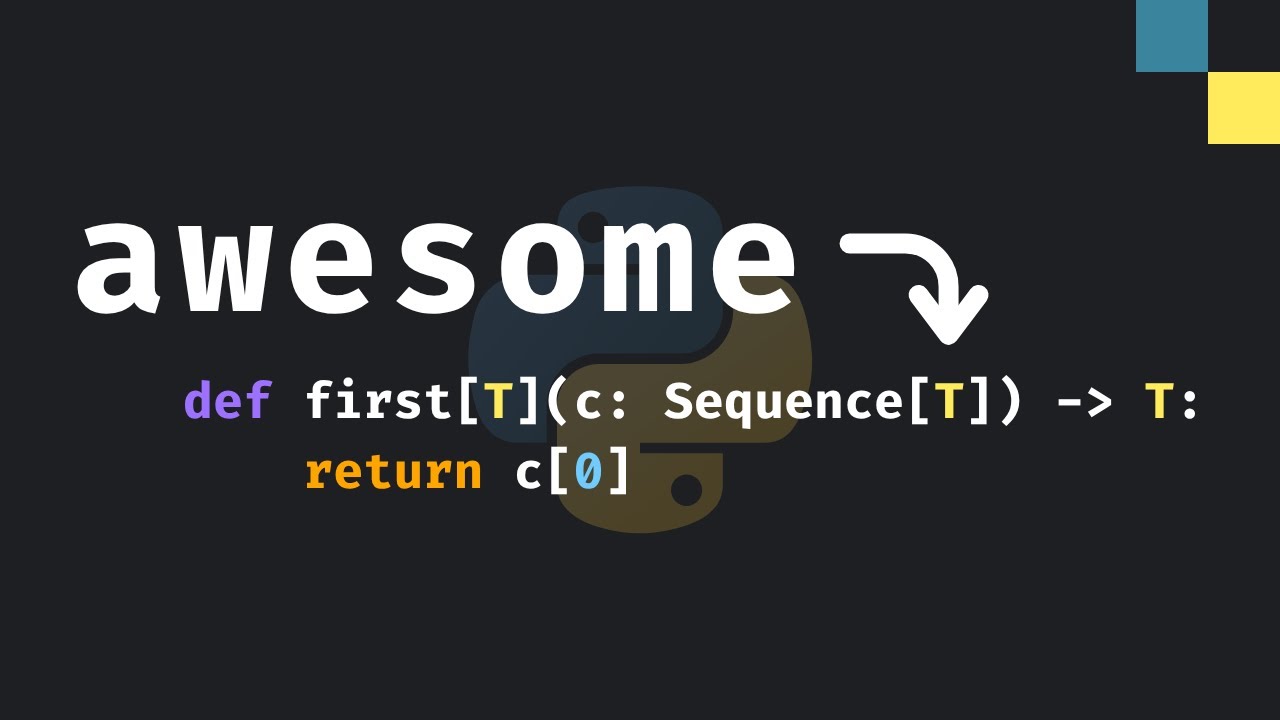 Generics are awesome in Python