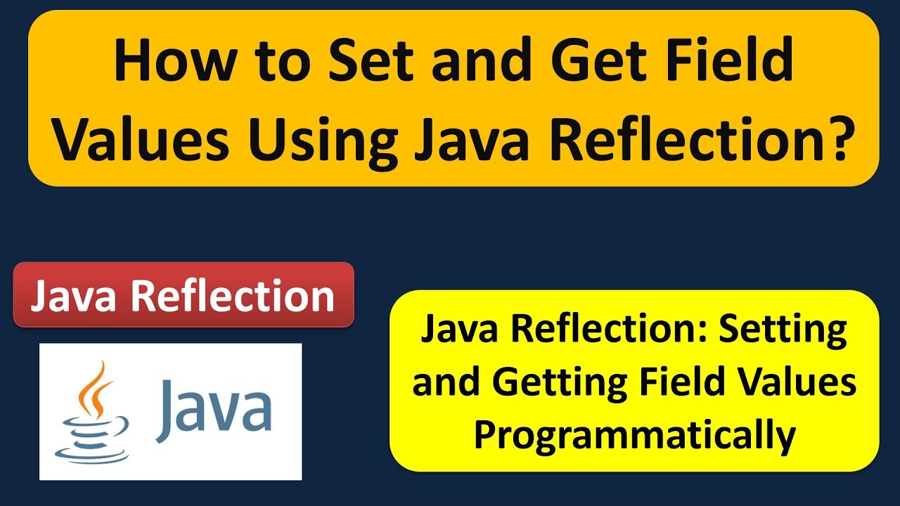How to Set and Get Field Values Using Java Reflection? | Reflection in java