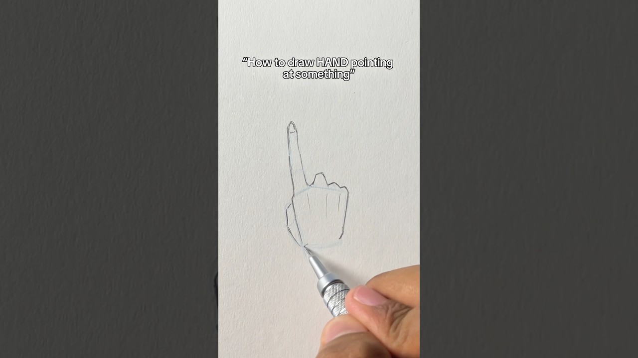 How to draw HAND pointing at something