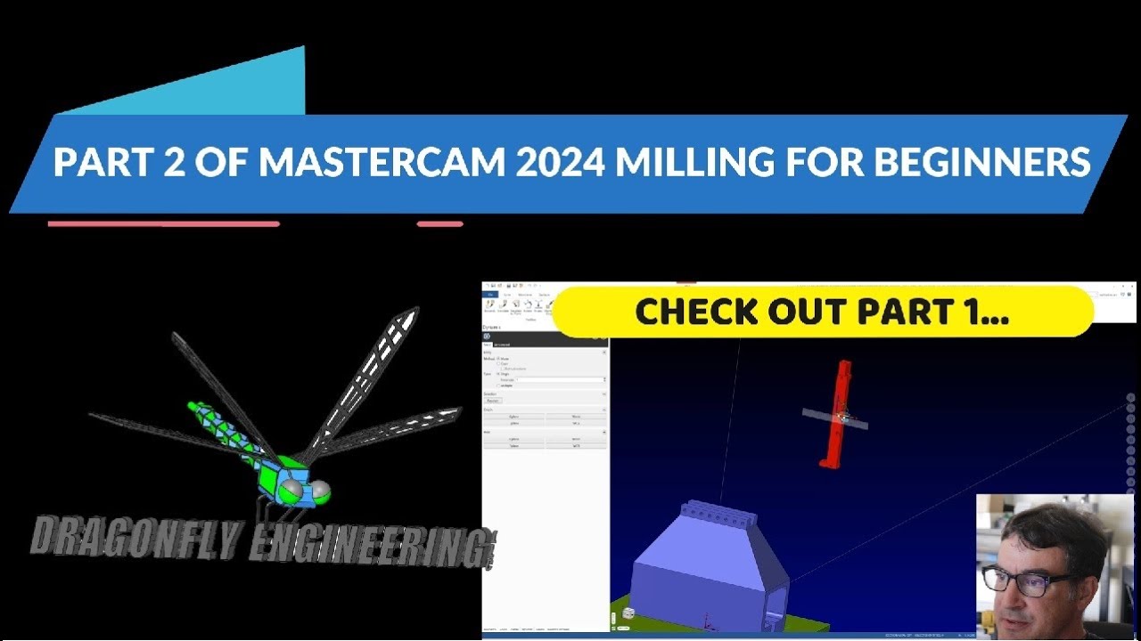 Part 2 of MASTERCAM 2024 5 axis CNC tool path for beginners