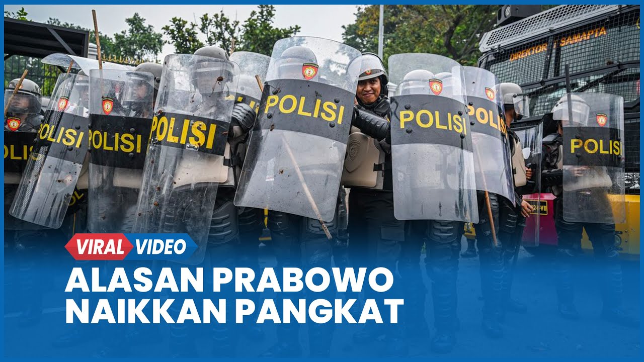 Prabowo Naikkan Pangkat Polisi Terluka Gegera Amankan Demo, Ini Alasannya
