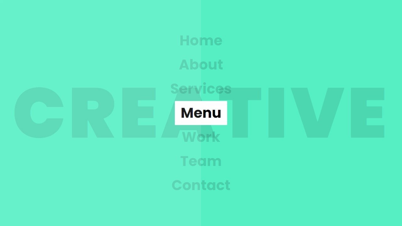 Pure CSS Creative Menu Hover Effects | Html5 CSS3 Tutorial