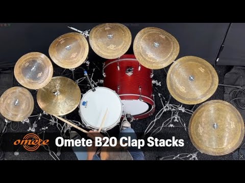 Omete B20 Clap Stack Cymbal Pack, 7"/9"/11", Demo Video! | Reverb
