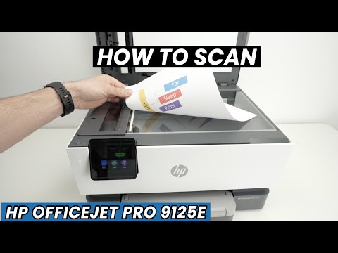 How To Use The Scanner of the HP OfficeJet Pro 9125e Printer