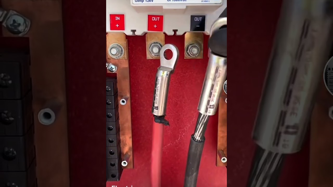EASY MONEY! Making up wires in switchgear. All the correct steps. #electrician #oddlysatisfying