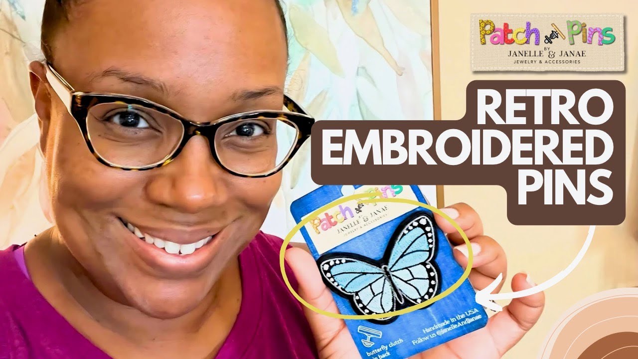 Back to School Pins: Retro and Groovy Style Embroidered Patch Pins