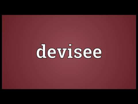 Devisee Meaning