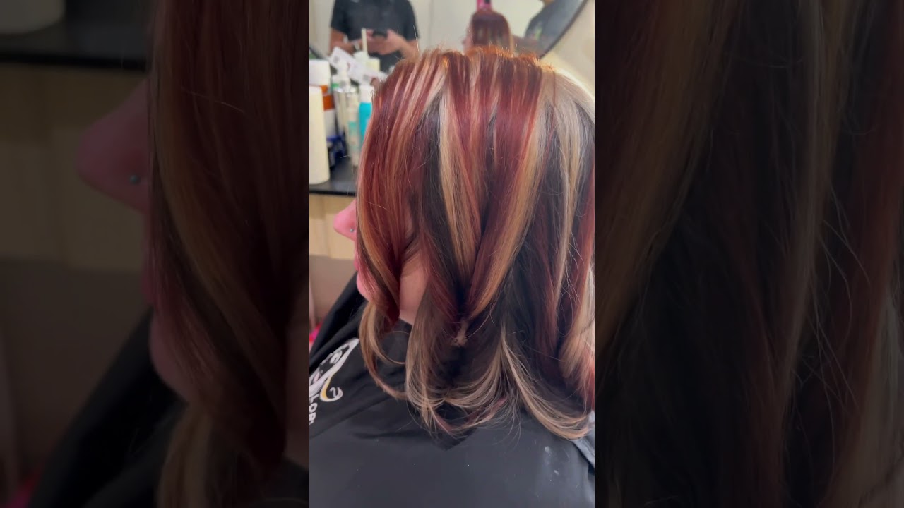 2024 Fall Hair Trend Calico Hair With Redken Shades EQ #haircolortrends