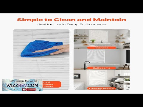 Mini Blinds 35" W x 48" H 1" Slat Cordless Horizontal Light Review