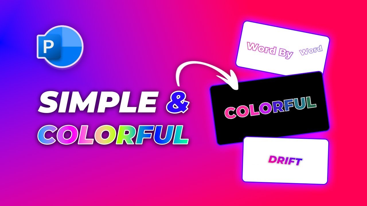 ANIMATE the text COLORS in PowerPoint. This is how you can.