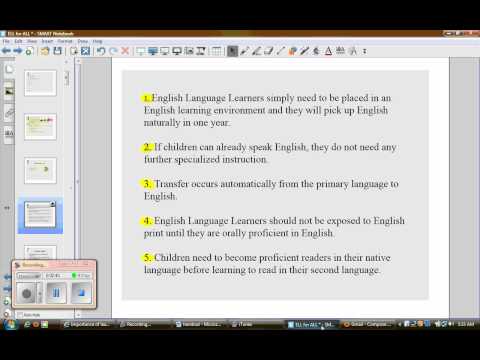 ELL for All - Learning Targets and Trends