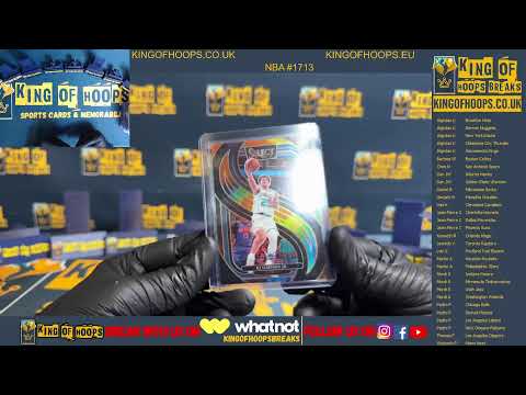 Basketball Break #1713 4-box (1/3 case) Select 2024-25 hobby - Pick Your Team Break