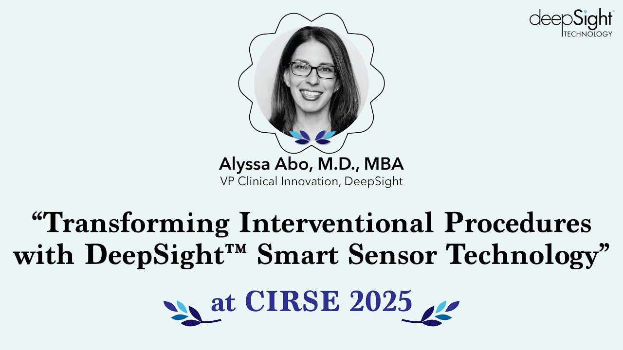 Transforming Interventional Procedures with DeepSight Smart Sensor Technology | CIRSE 2025