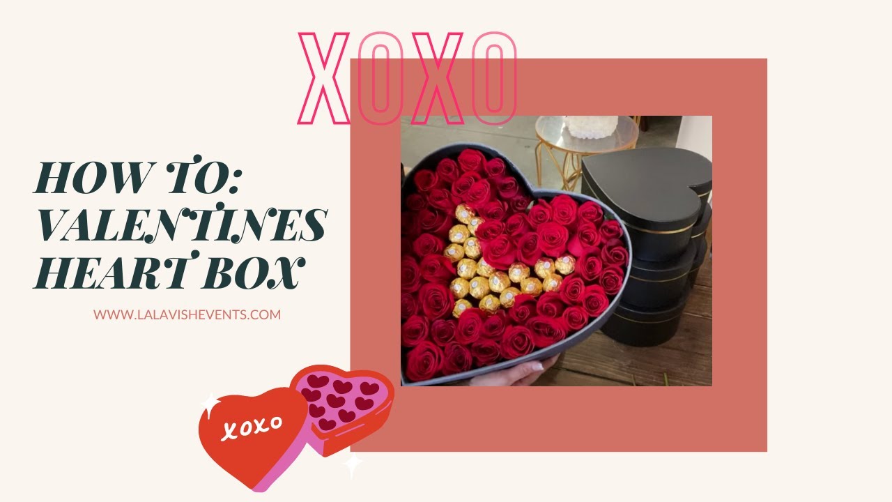 HOW TO: Valentine's Day Heart Shape Flower Box #ValentinesDay #Florist