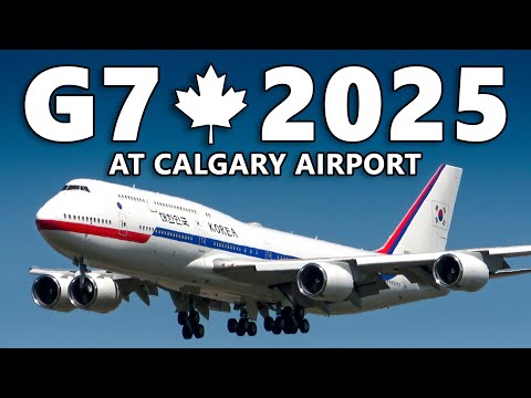 THE 2025 G7 SUMMIT at Calgary International Airport! VC-25A, 747-8, MV-22s and MORE!