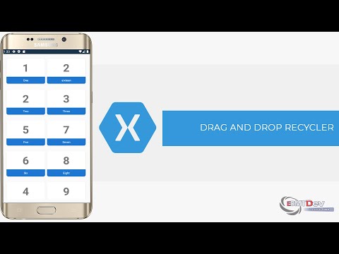 Learn Xamarin Android Tutorial Drag and Drop Recycler View AndroidX - Mind Luster