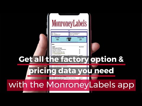 Monroney Labels App