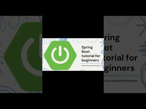 Spring Boot Tutorial - For Beginner - ( Part - 1) #springboot #beginners #javaframework