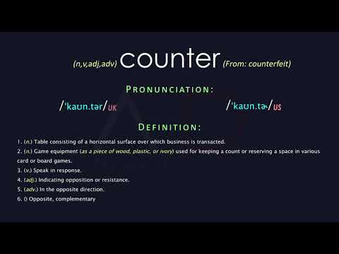 Counter Meaning And Pronunciation | Audio Dictionary