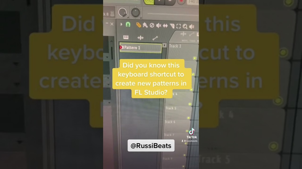 FL Studio 20 Hot Key : How to Create New Patterns in the Playlist