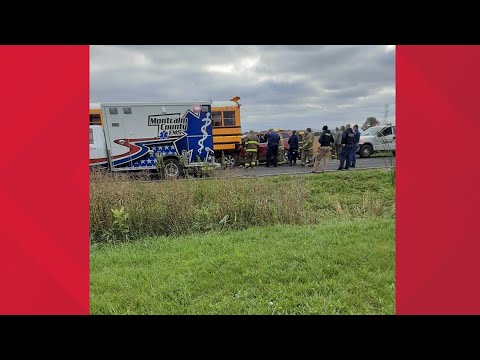 Woman seriously injured, some students hurt after crash with bus near Carson City