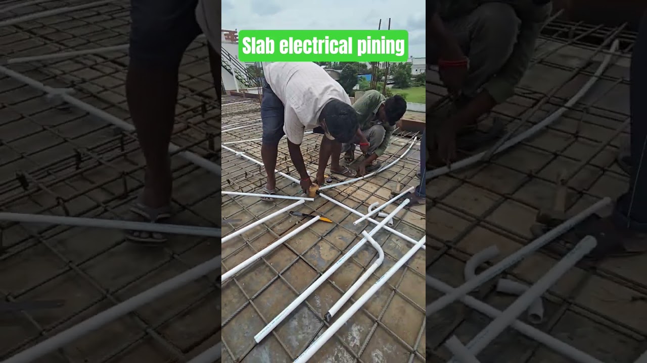 slab electrical piping method #slab #roofslab #piping #pipeline #method #electrical #conduit #design