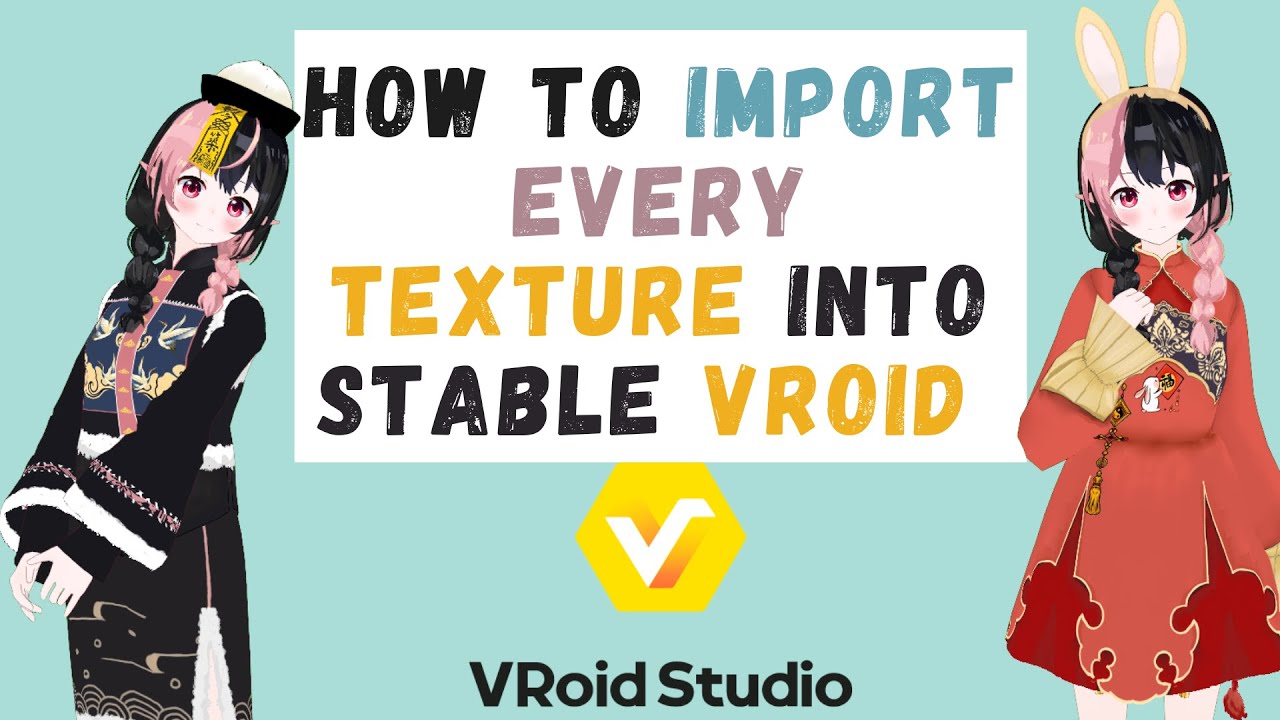 How to import textures in Vroid 1.0+  (Avatars, Hair Presets, Clothes)- tutorial 【Moe Bun】#vroid