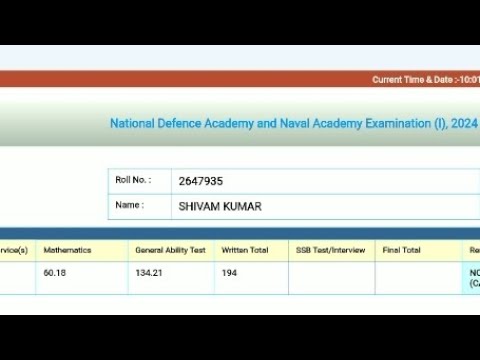 upsc nda 01/2024 final result with marksheet how to check upsc nda marksheet #upsc#nda #marks#result